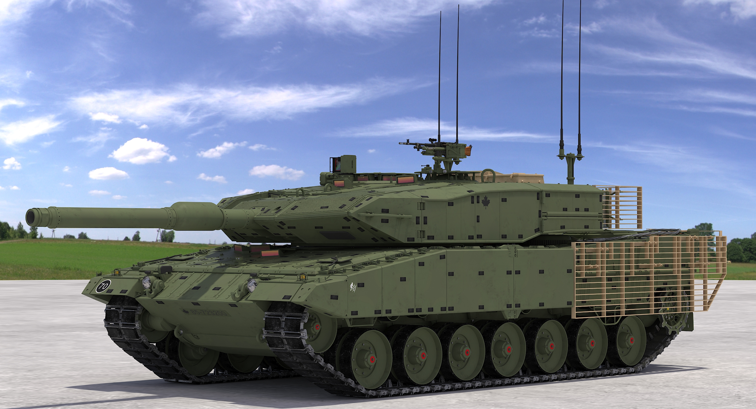 Leopard 2A4M CAN 3D model - TurboSquid 1738007