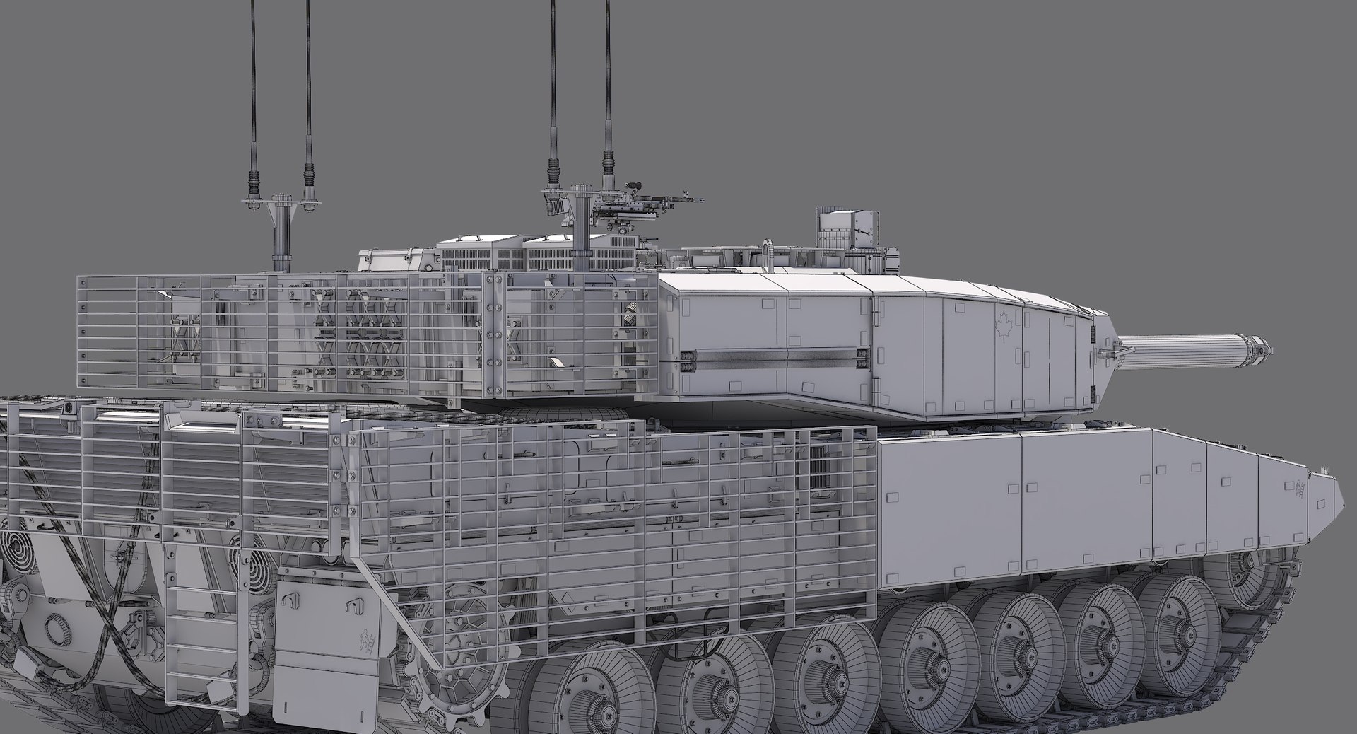 Leopard 2A4M CAN 3D model - TurboSquid 1738007