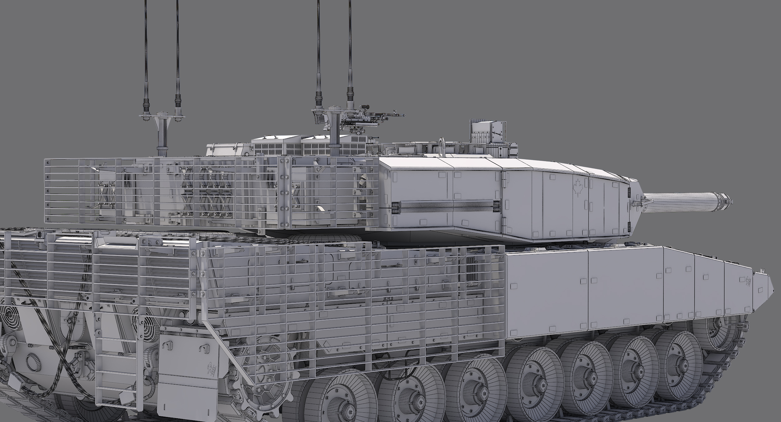 Leopard 2A4M CAN 3D model - TurboSquid 1738007
