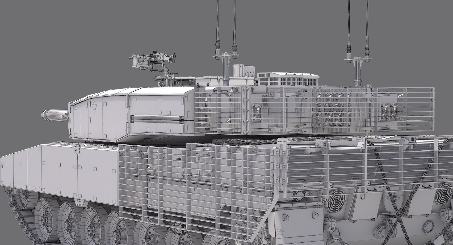 Leopard 2A4M CAN 3D model - TurboSquid 1738007