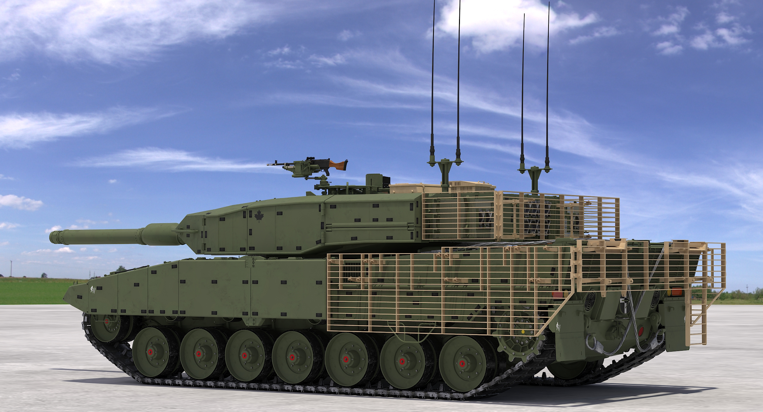 Leopard 2A4M CAN 3D model - TurboSquid 1738007