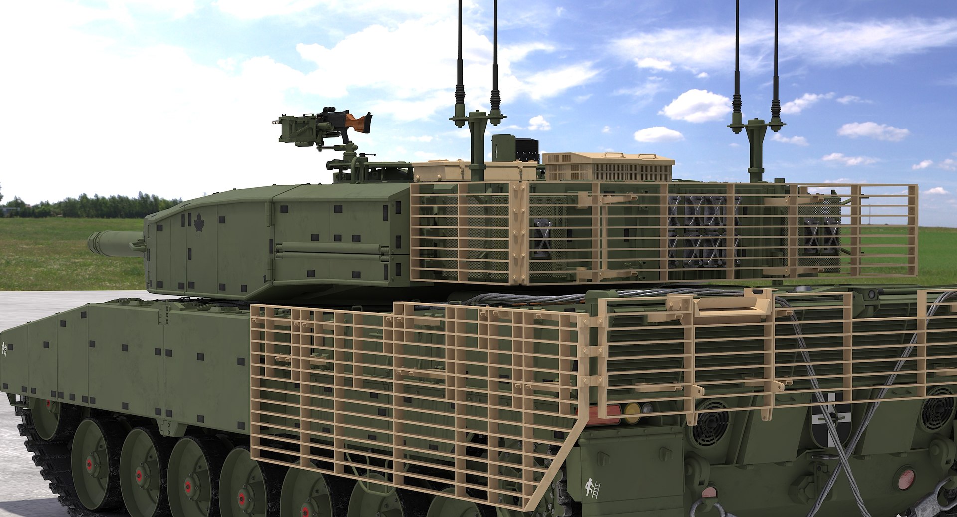 Leopard 2A4M CAN 3D model - TurboSquid 1738007