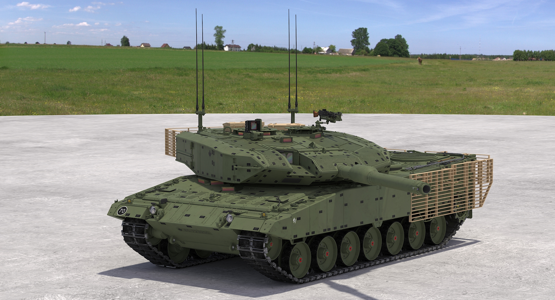 Leopard 2A4M CAN 3D model - TurboSquid 1738007