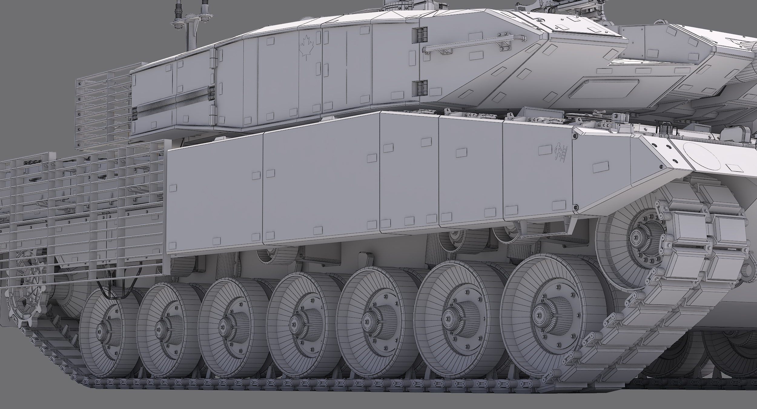 Leopard 2A4M CAN 3D model - TurboSquid 1738007