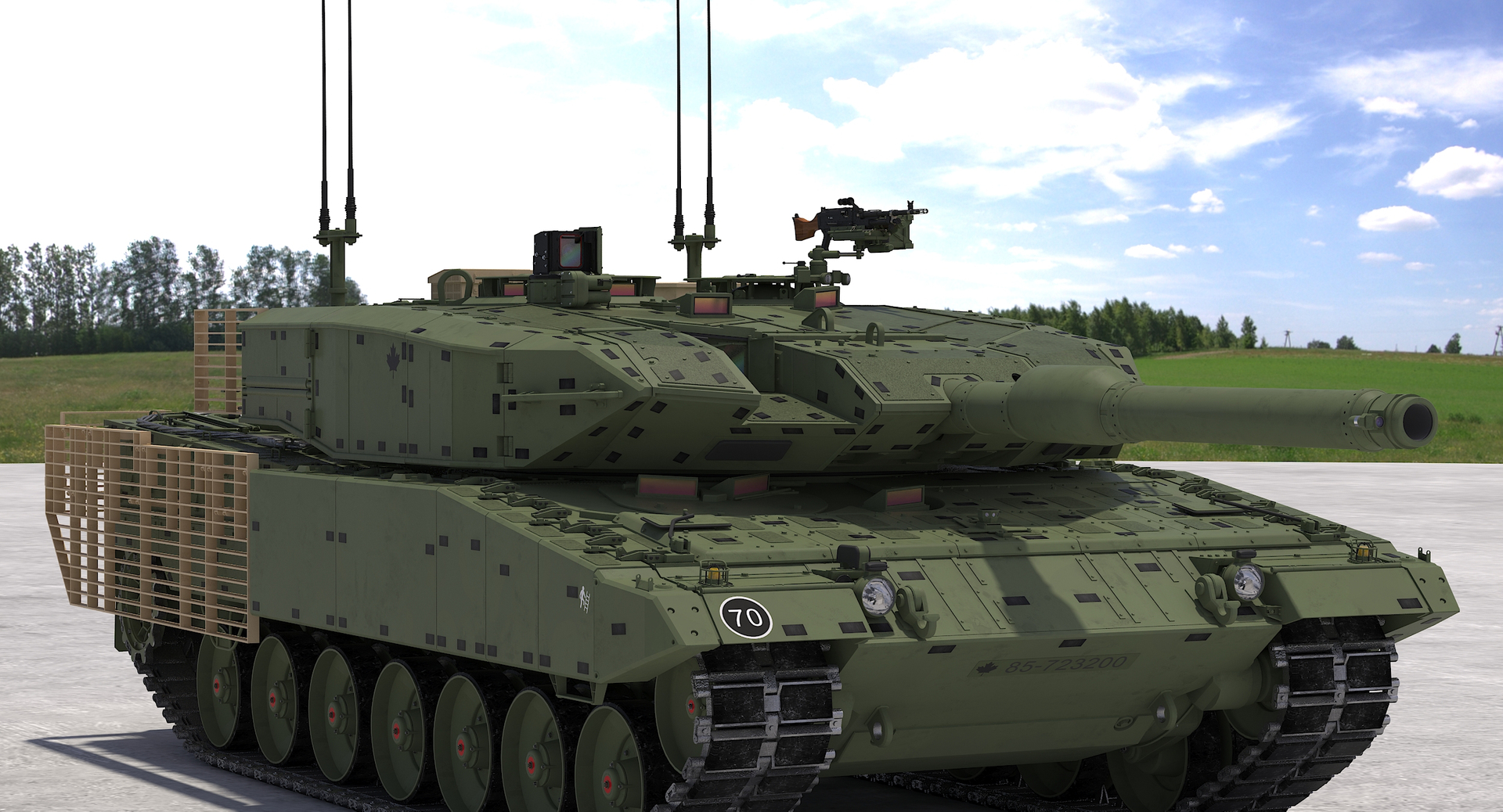 Leopard 2A4M CAN 3D model - TurboSquid 1738007