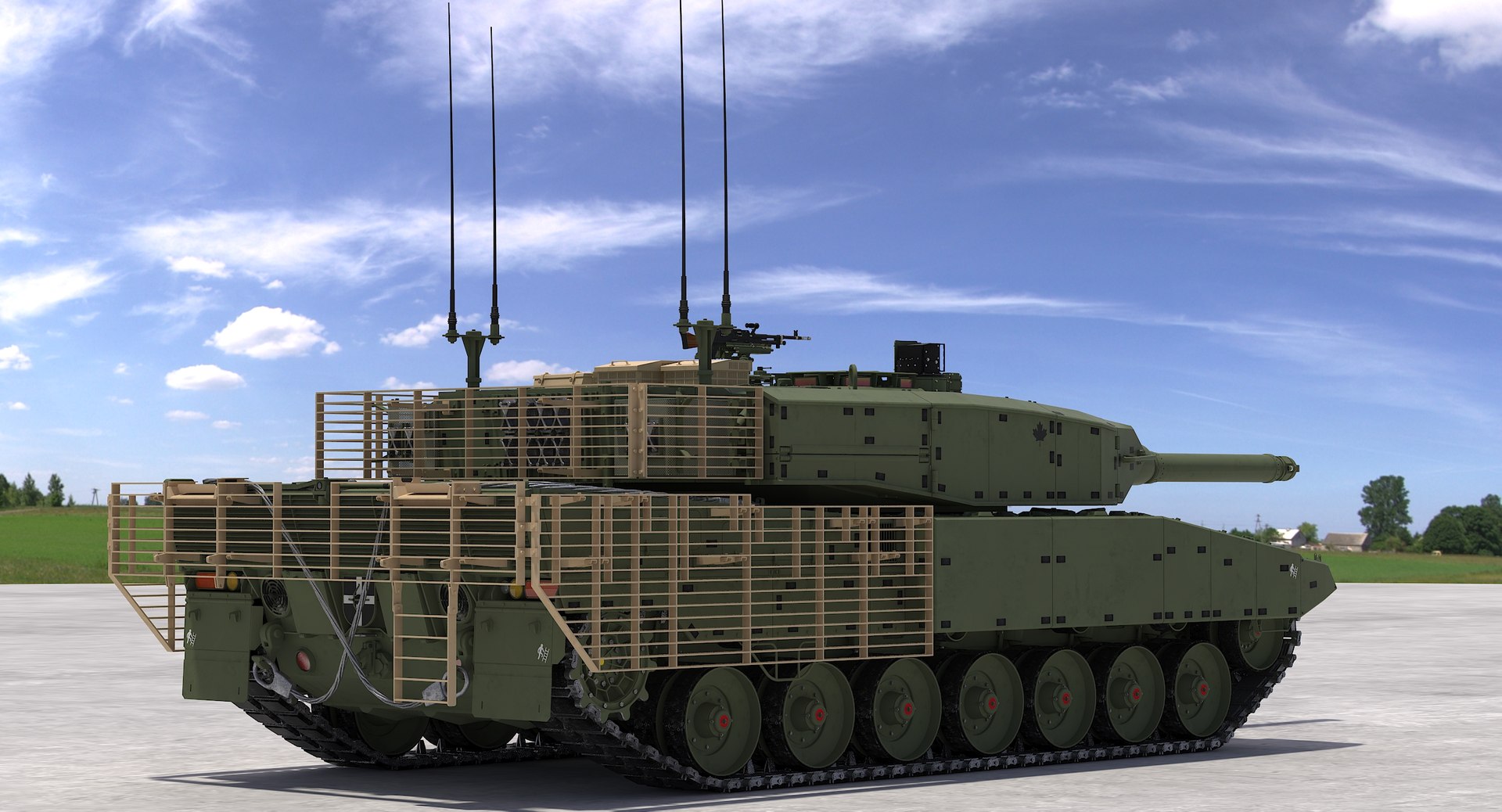 Leopard 2A4M CAN 3D model - TurboSquid 1738007