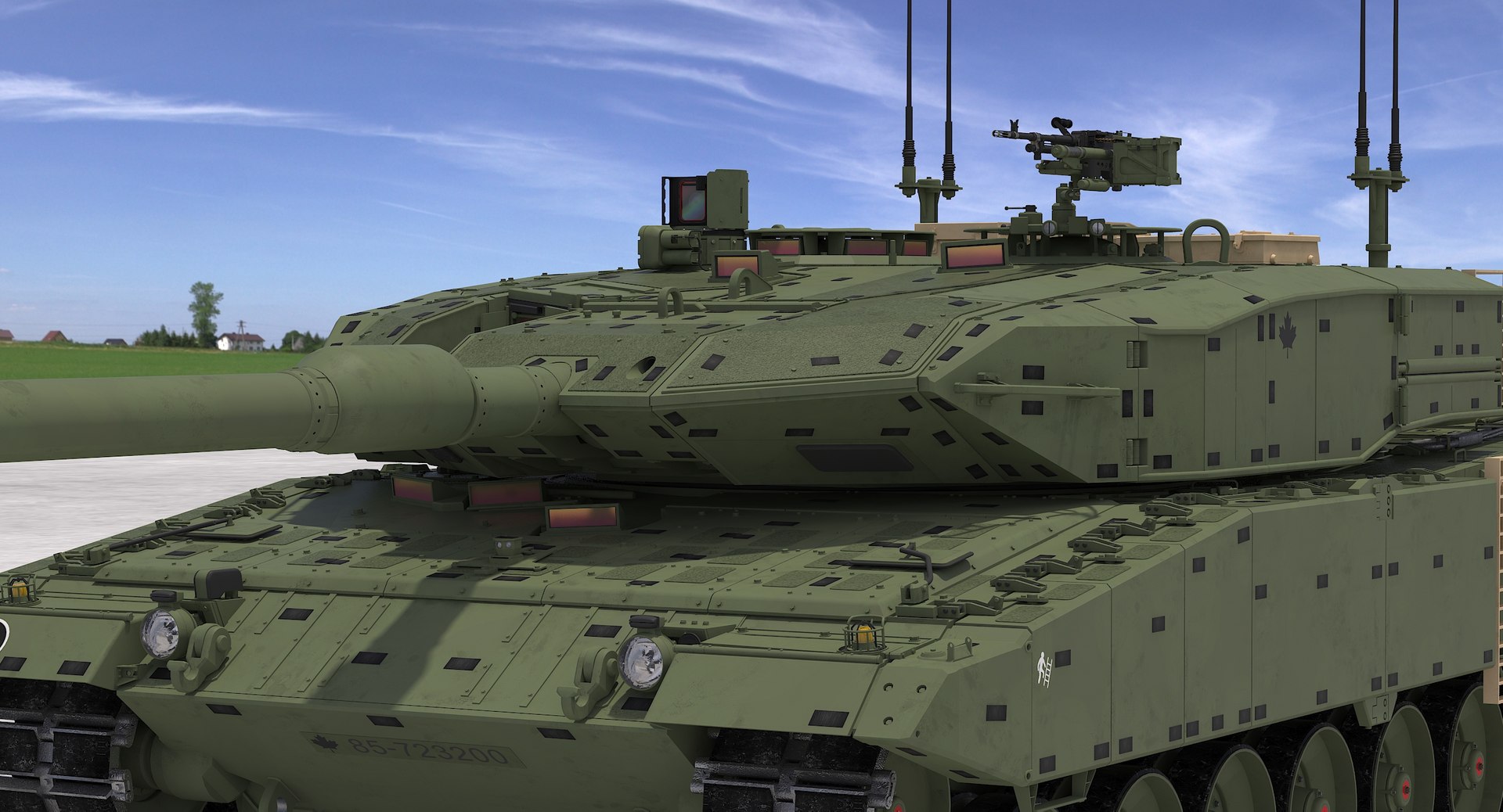Leopard 2A4M CAN 3D model - TurboSquid 1738007