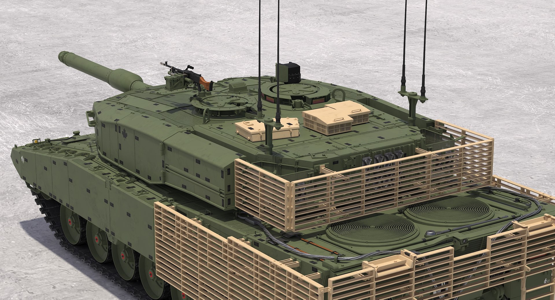 Leopard 2A4M CAN 3D model - TurboSquid 1738007