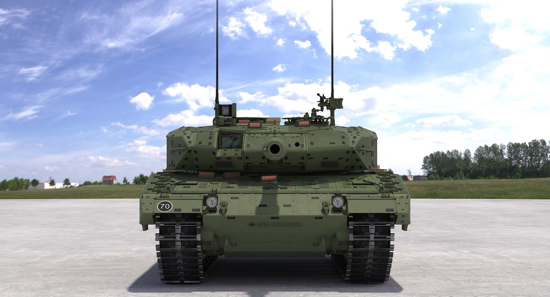 Leopard 2A4M CAN 3D model - TurboSquid 1738007