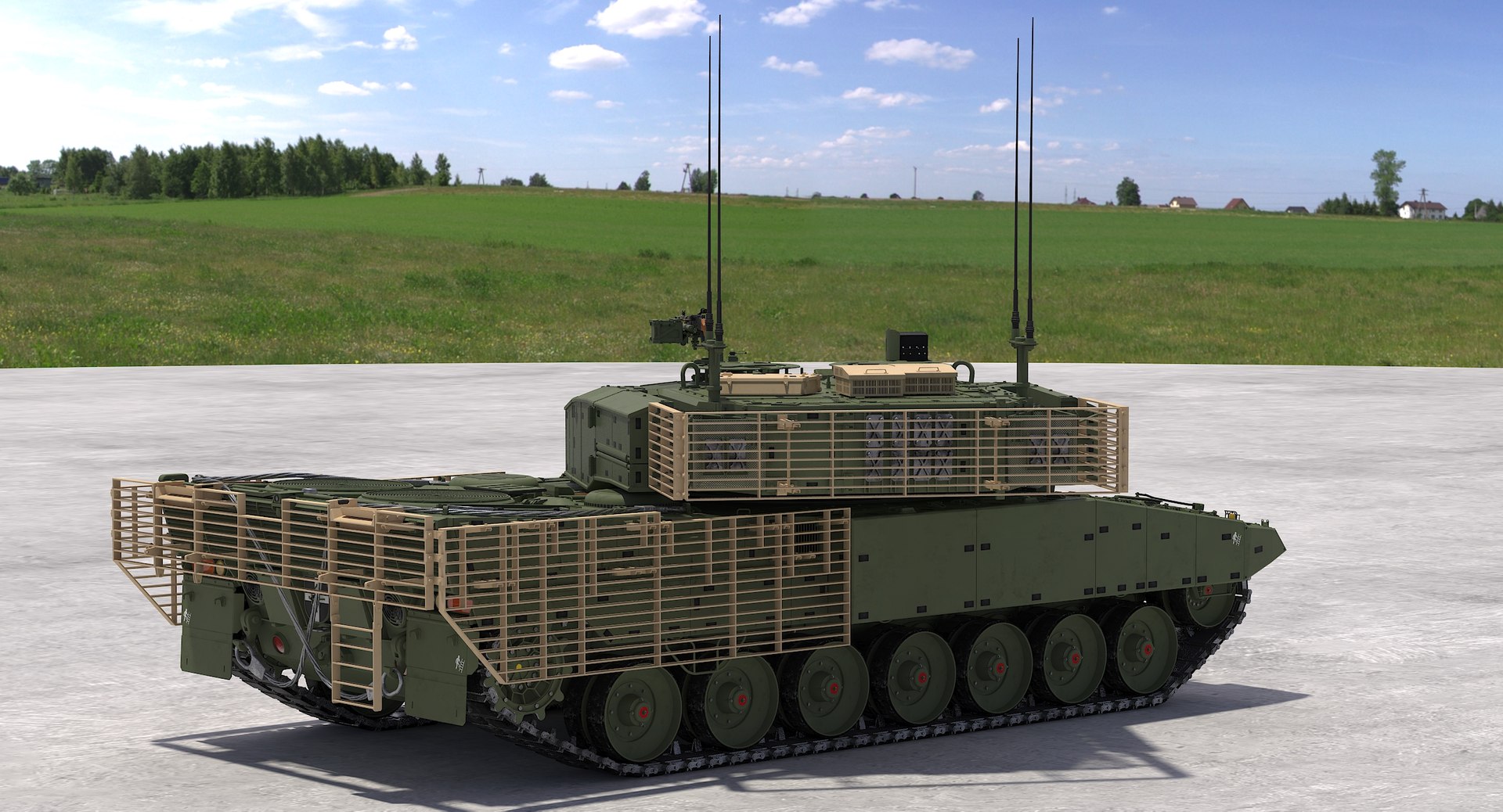 Leopard 2A4M CAN 3D model - TurboSquid 1738007