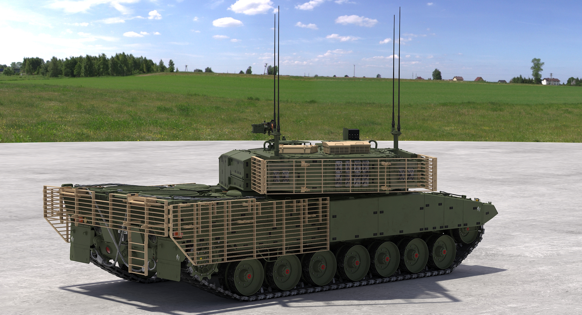 Leopard 2A4M CAN 3D model - TurboSquid 1738007