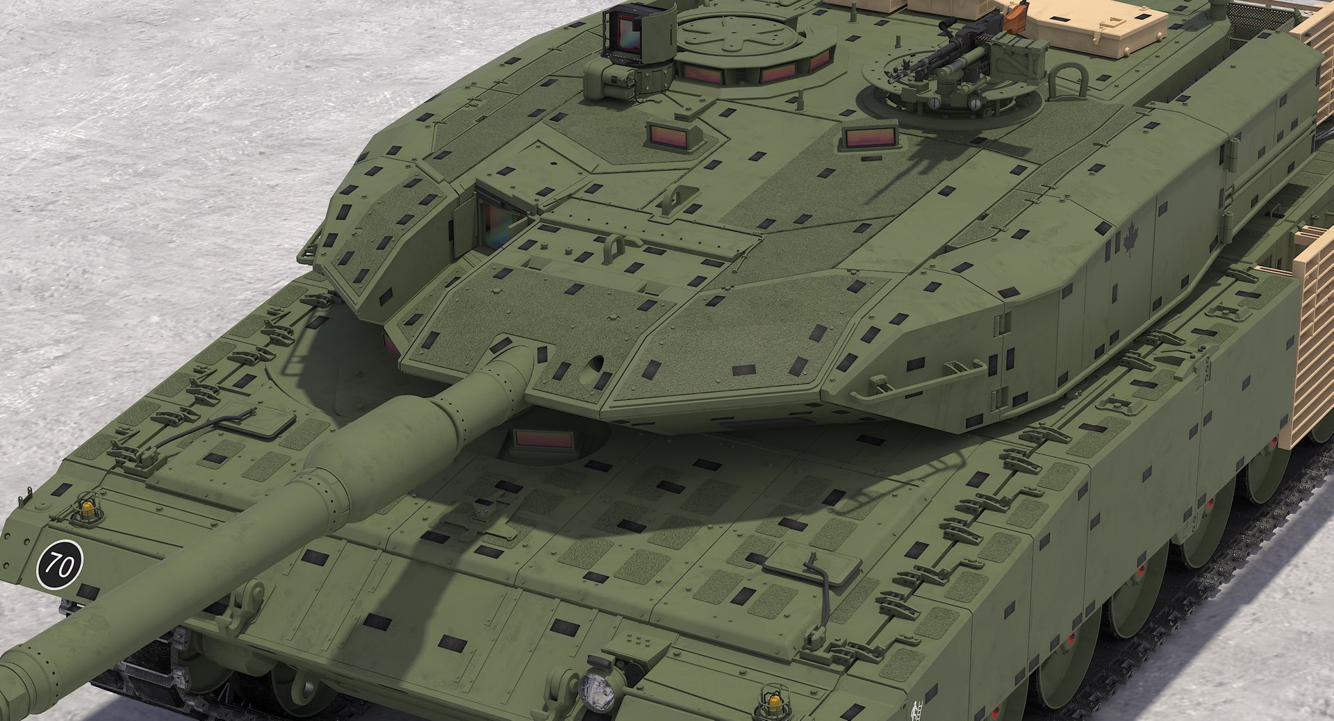 Leopard 2A4M CAN 3D model - TurboSquid 1738007