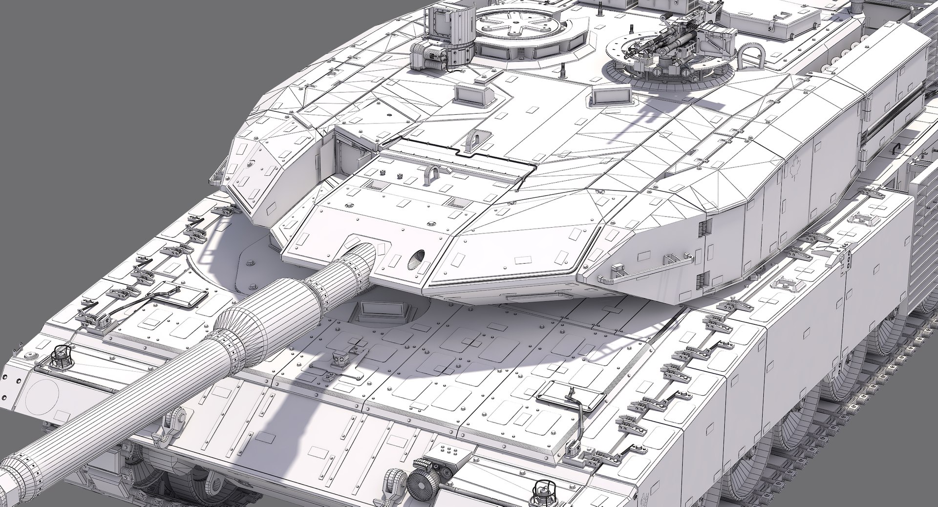 Leopard 2A4M CAN 3D model - TurboSquid 1738007