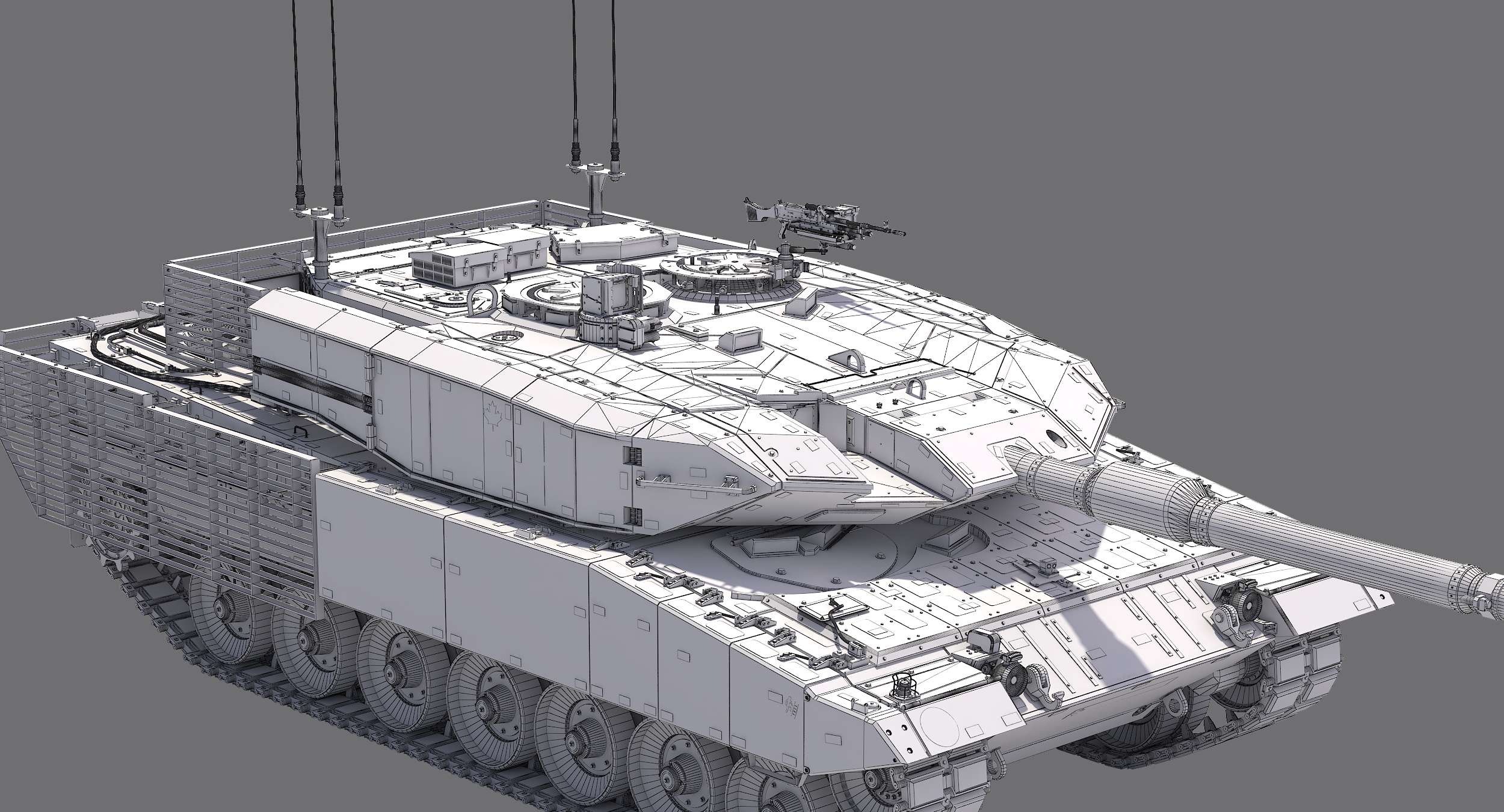 Leopard 2A4M CAN 3D model - TurboSquid 1738007