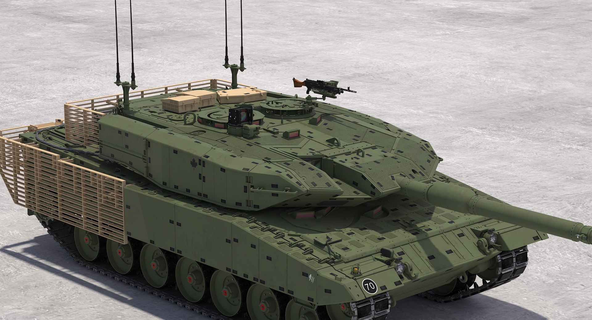 Leopard 2A4M CAN 3D model - TurboSquid 1738007