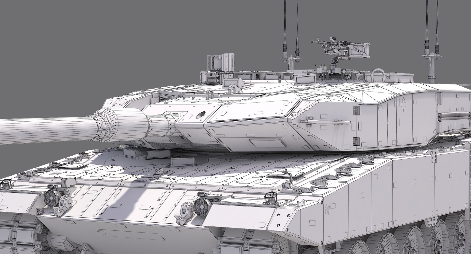 Leopard 2A4M CAN 3D model - TurboSquid 1738007