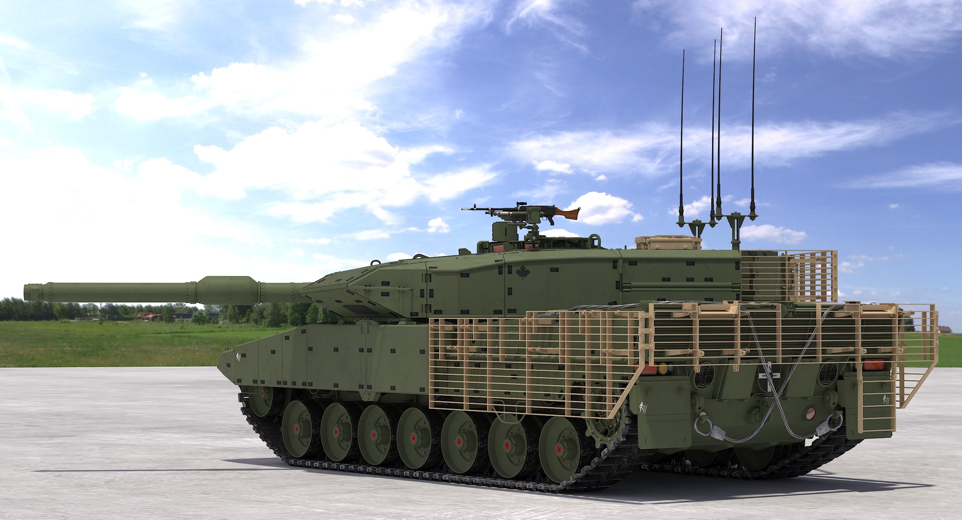 Leopard 2A4M CAN 3D model - TurboSquid 1738007