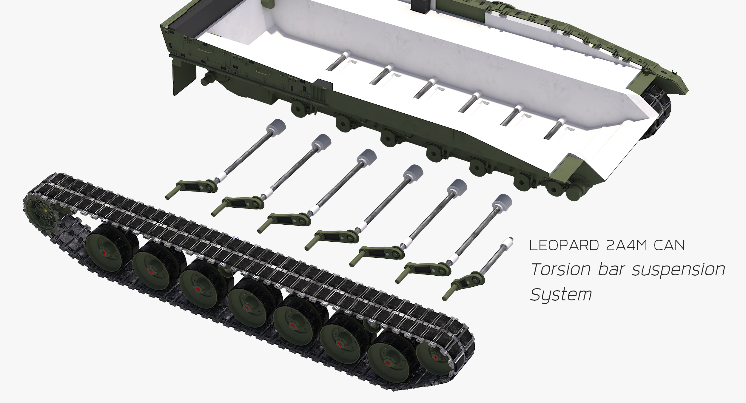 Leopard 2A4M CAN 3D model - TurboSquid 1738007