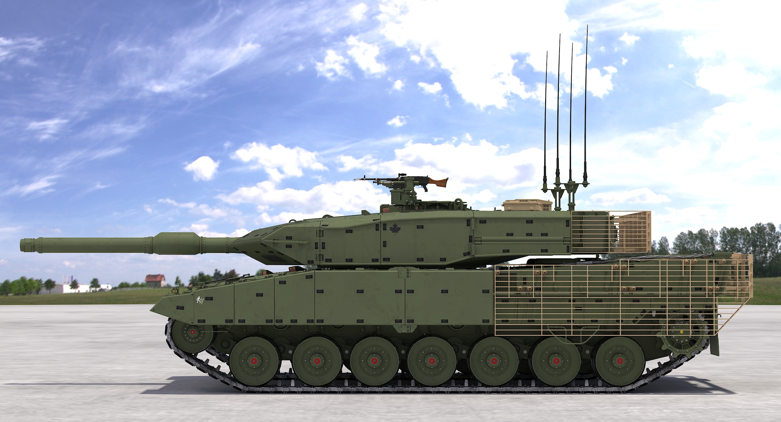 Leopard 2A4M CAN3Dモデル - TurboSquid 1738007