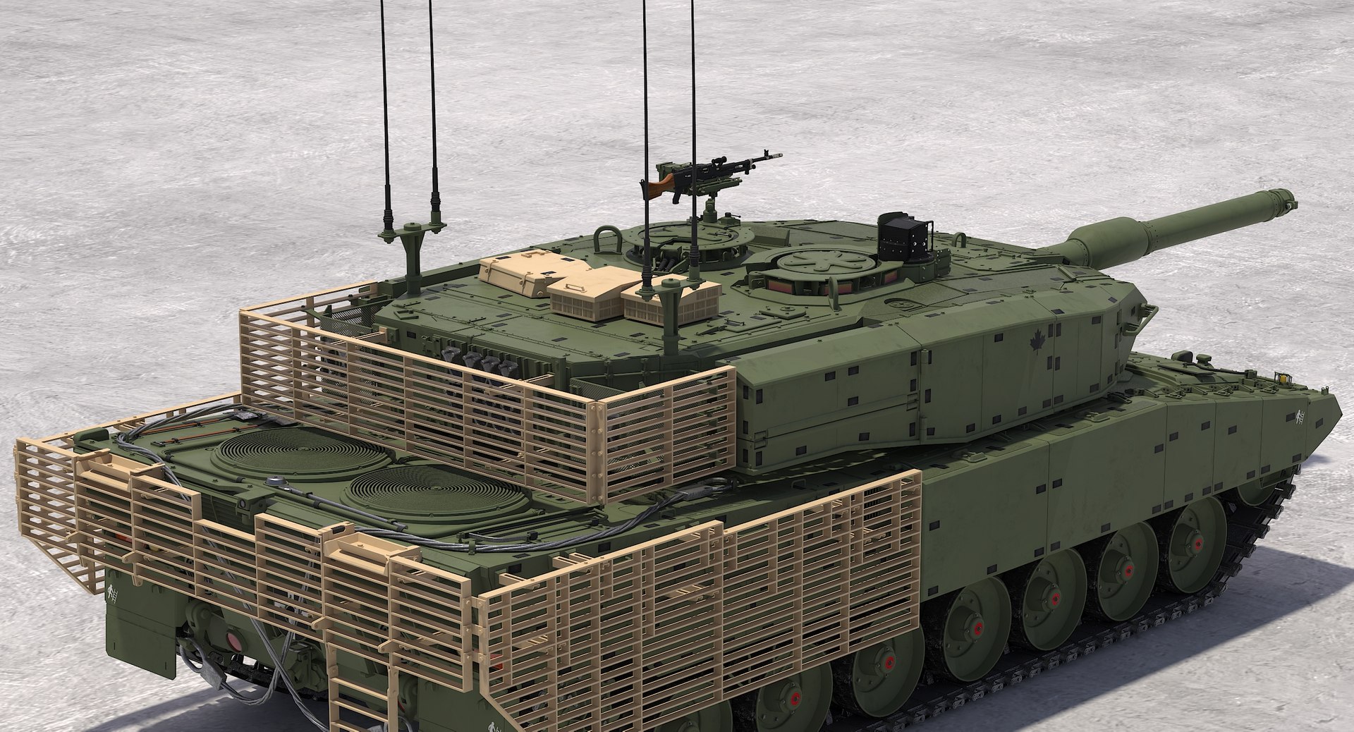 Leopard 2A4M CAN 3D model - TurboSquid 1738007