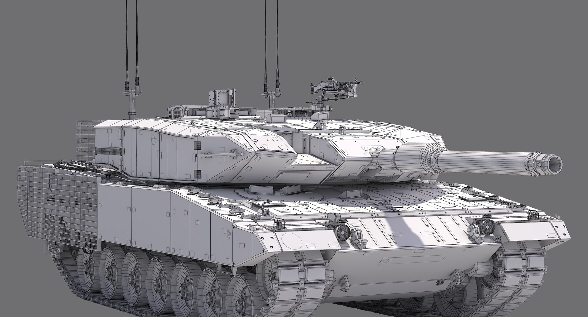 Leopard 2A4M CAN 3D model - TurboSquid 1738007