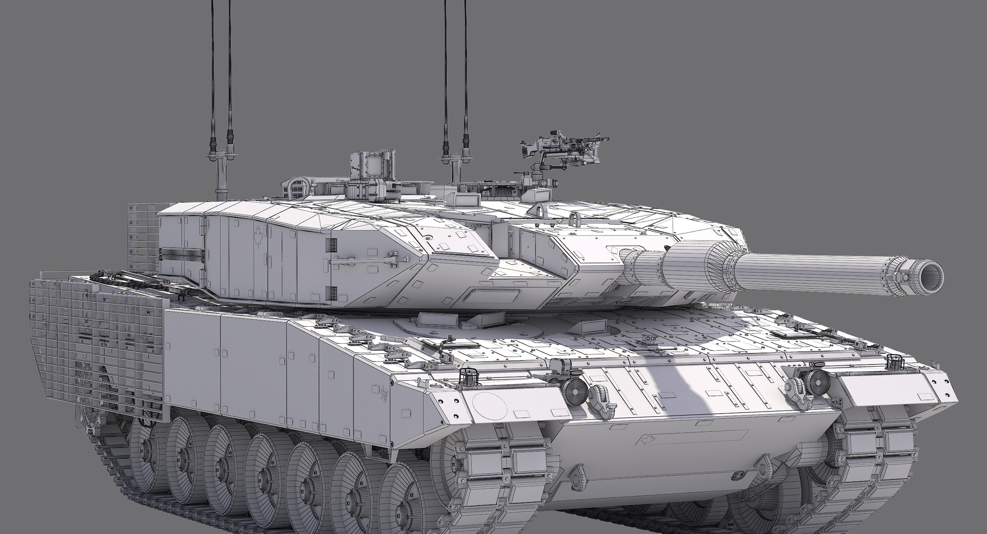 Leopard 2A4M CAN 3D model - TurboSquid 1738007