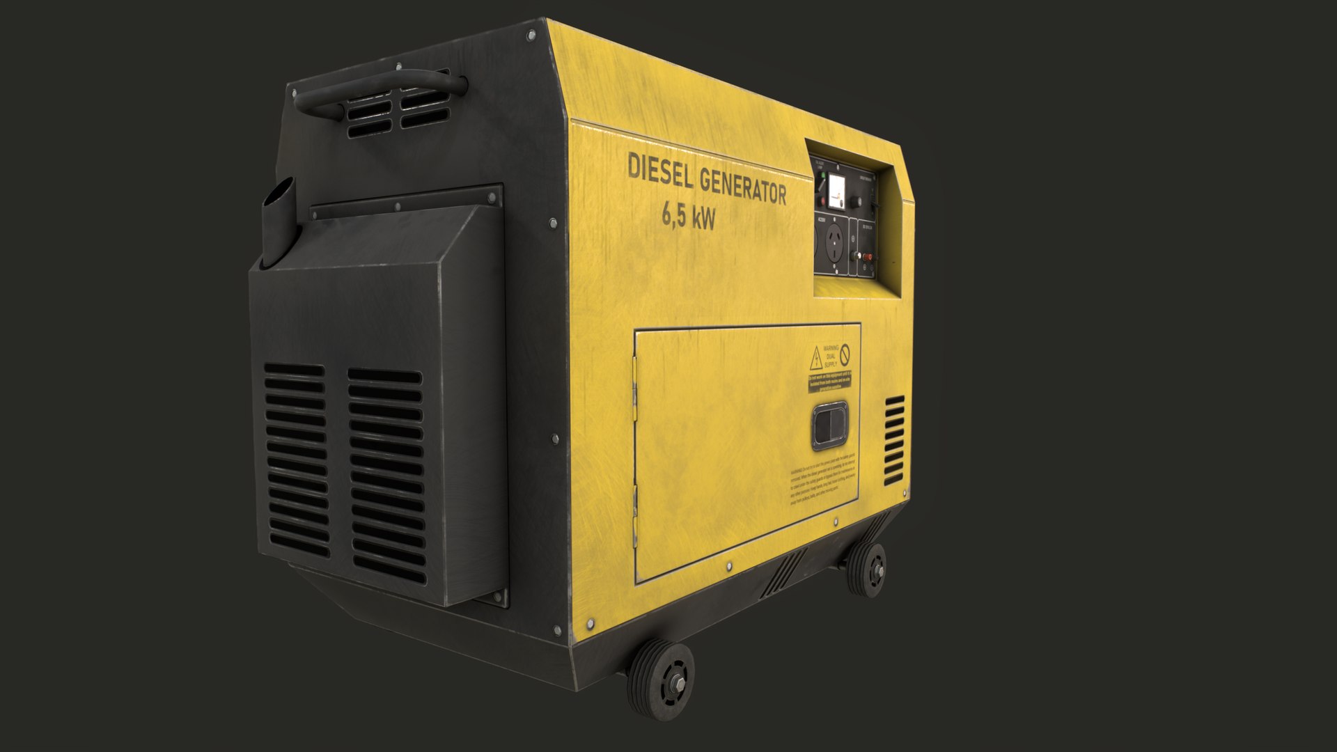 3D Diesel Generator - TurboSquid 1709164