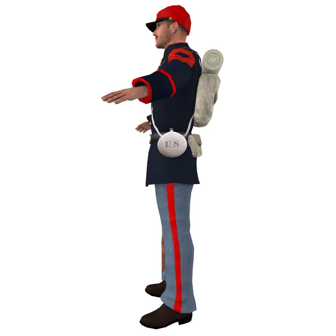 3D Union Soldier - TurboSquid 1177596