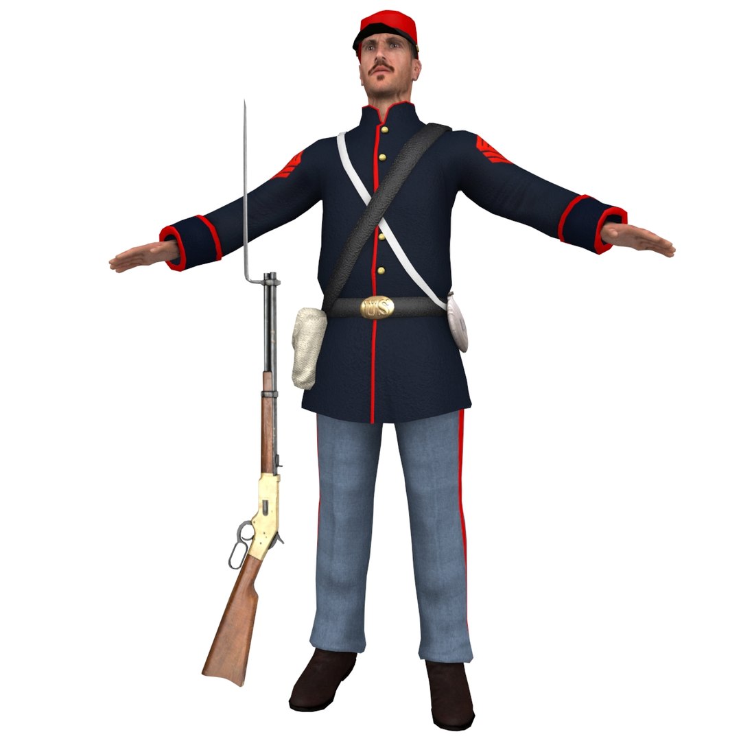 3D Union Soldier - TurboSquid 1177596