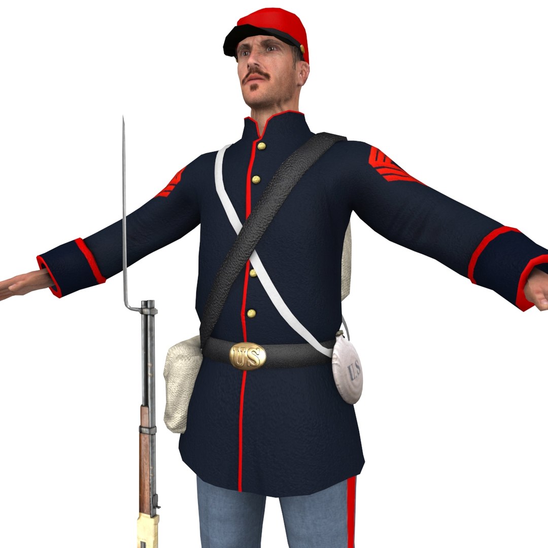3D Union Soldier - TurboSquid 1177596