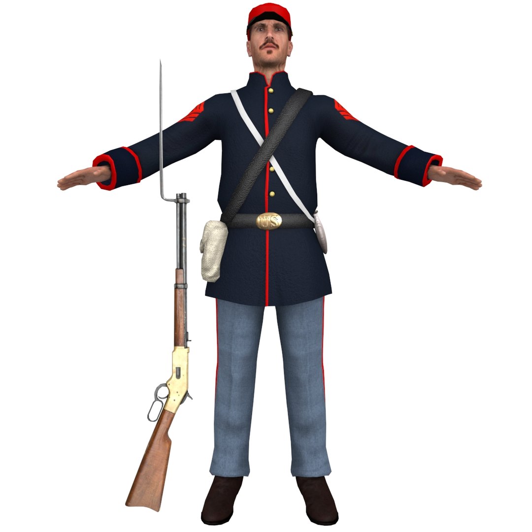 3D Union Soldier - TurboSquid 1177596