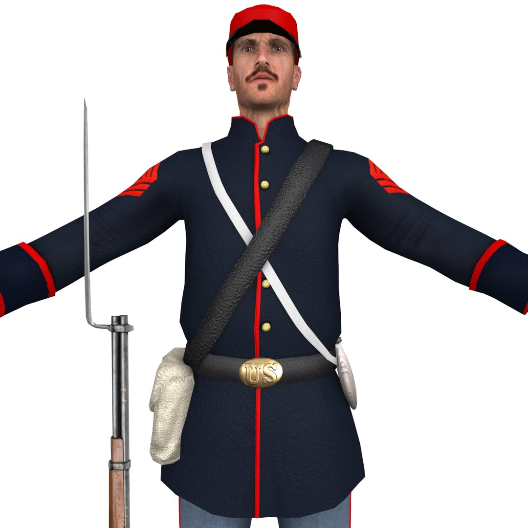 3D Union Soldier - TurboSquid 1177596