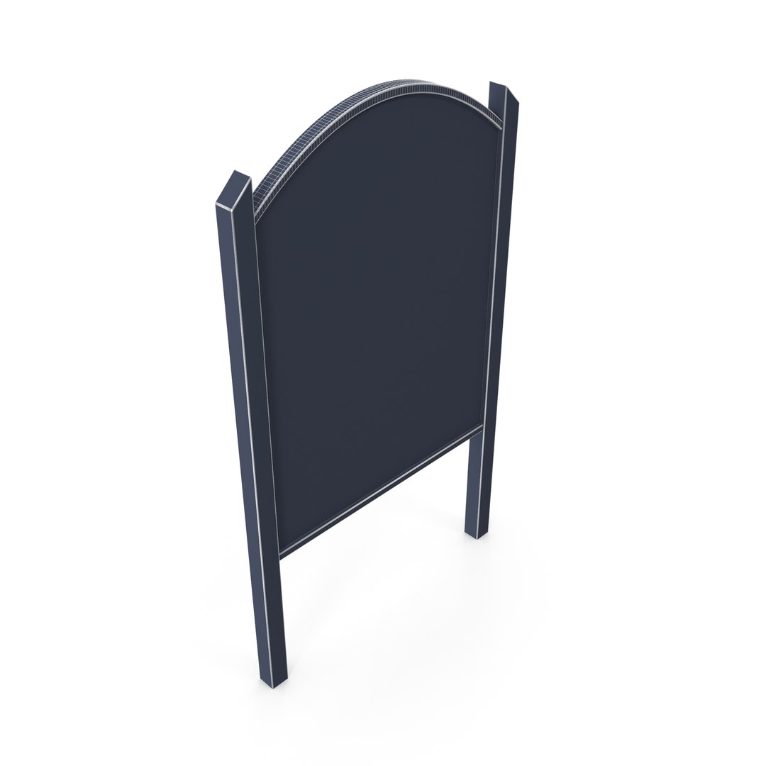 3D Wooden Double-Sided Menu Advertising Sign Model - TurboSquid 2305187