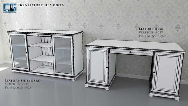 max ikea liatorp sideboard desk