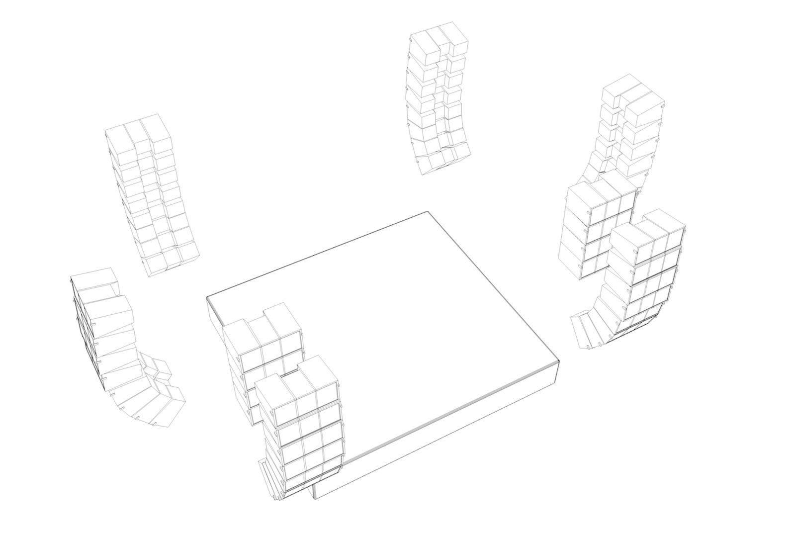 Linear Speaker Music Stage 3D Model - TurboSquid 1449123