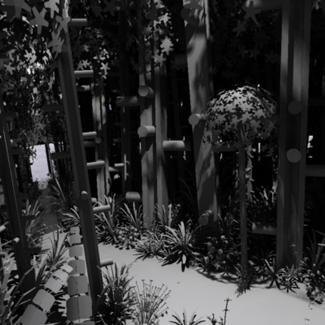 3d Model Fantasy Metal Forest