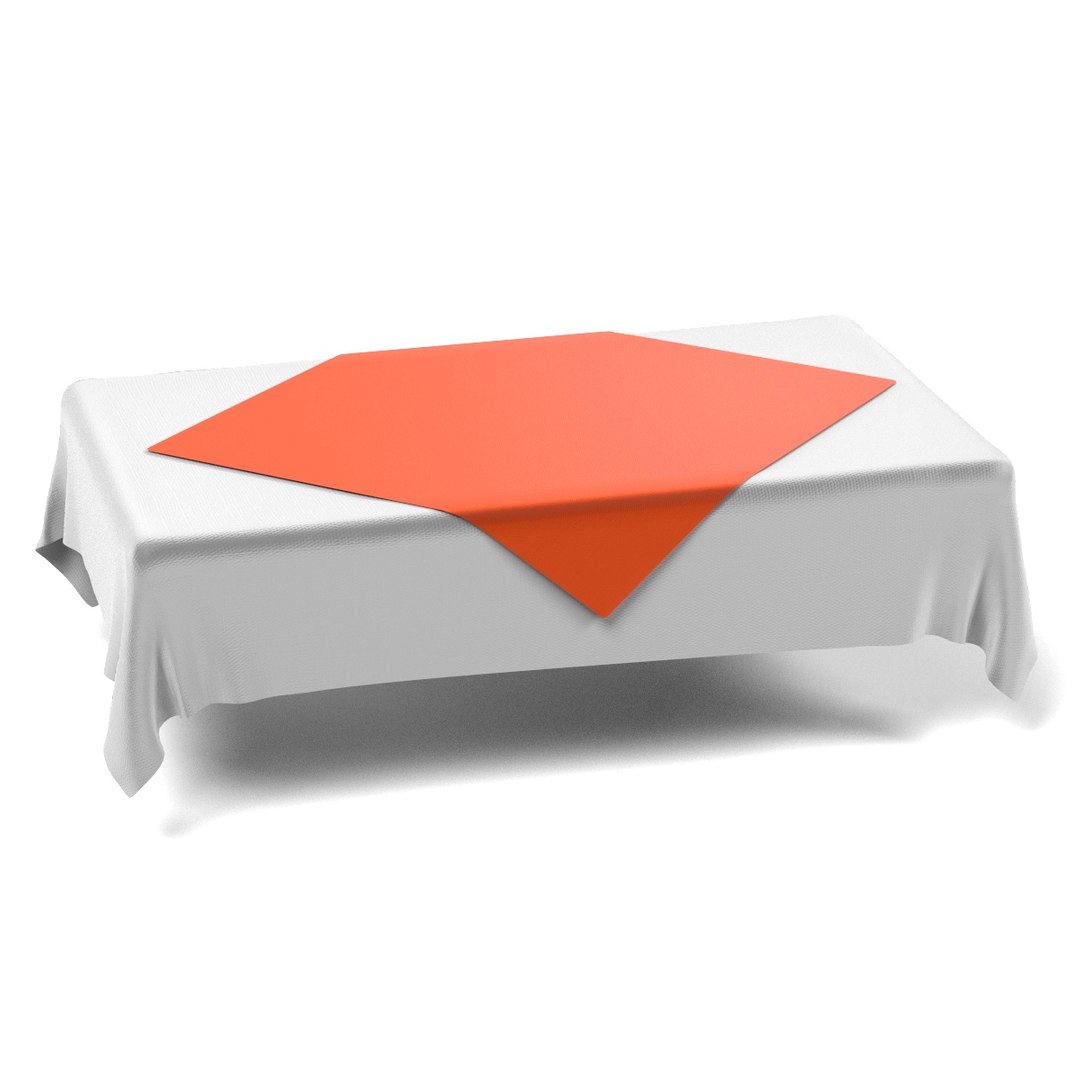 Tableclothes Rectangular 3d Model