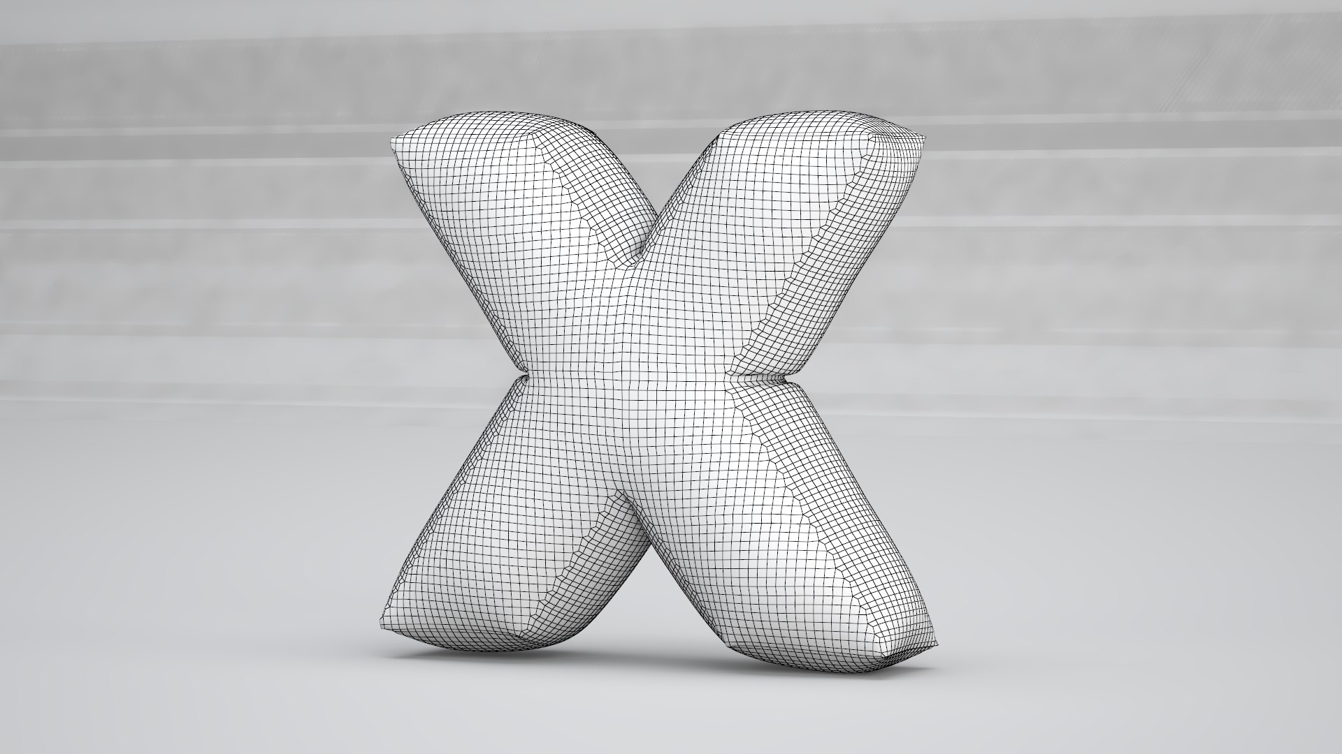 3D Model X Balloon Gold - TurboSquid 2413652