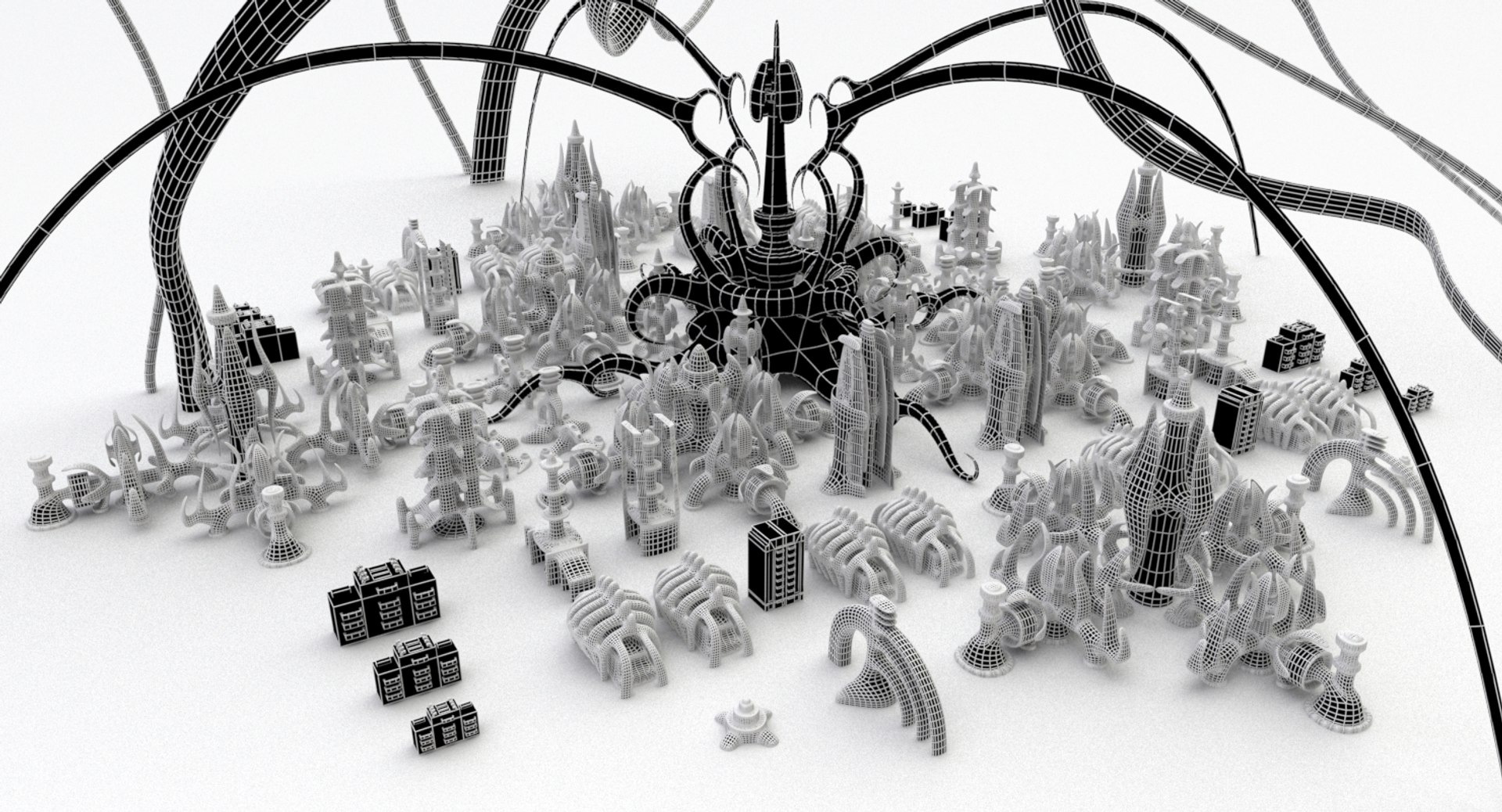 3D Alien Station - TurboSquid 1231907