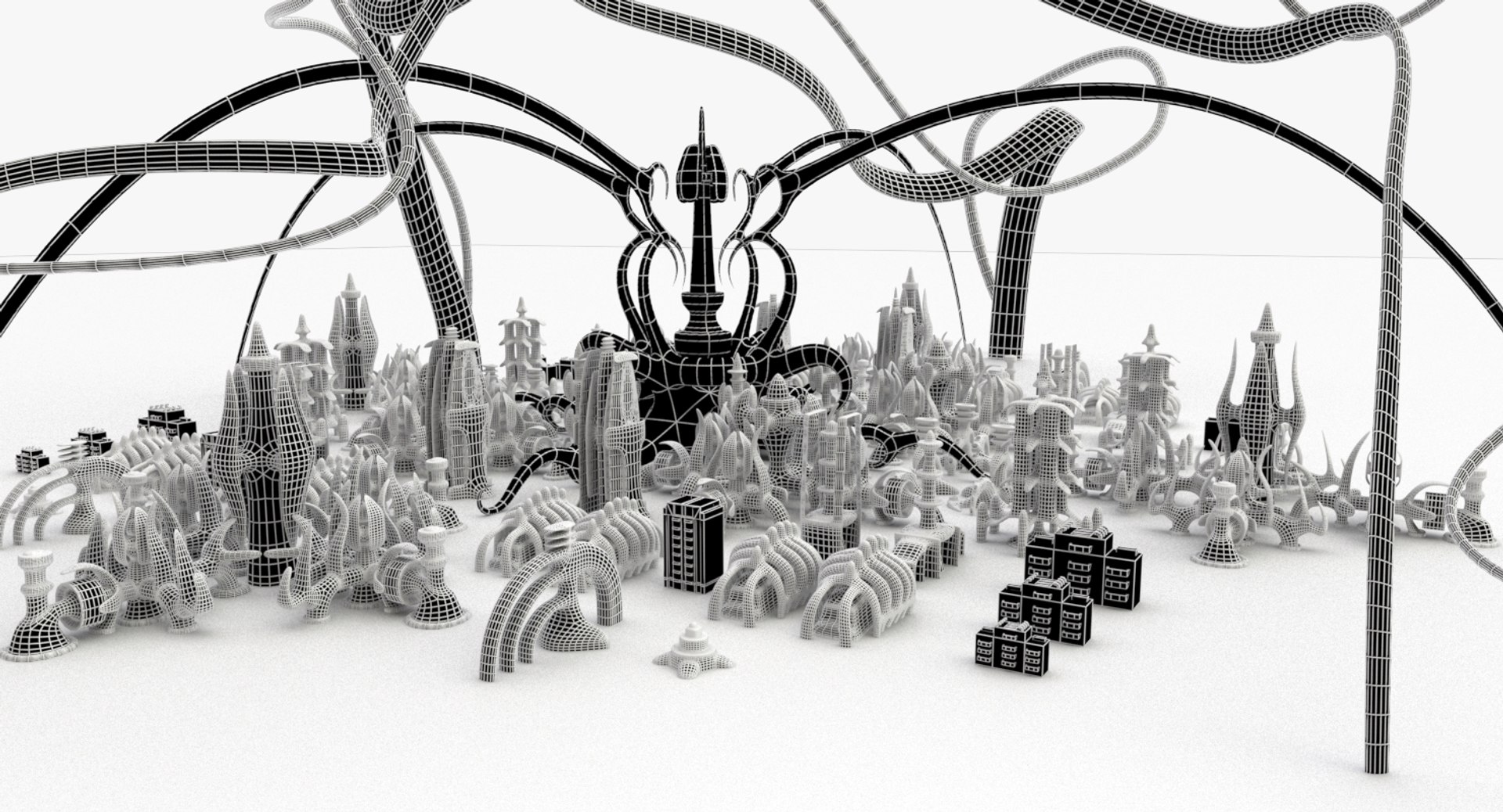 3D Alien Station - TurboSquid 1231907