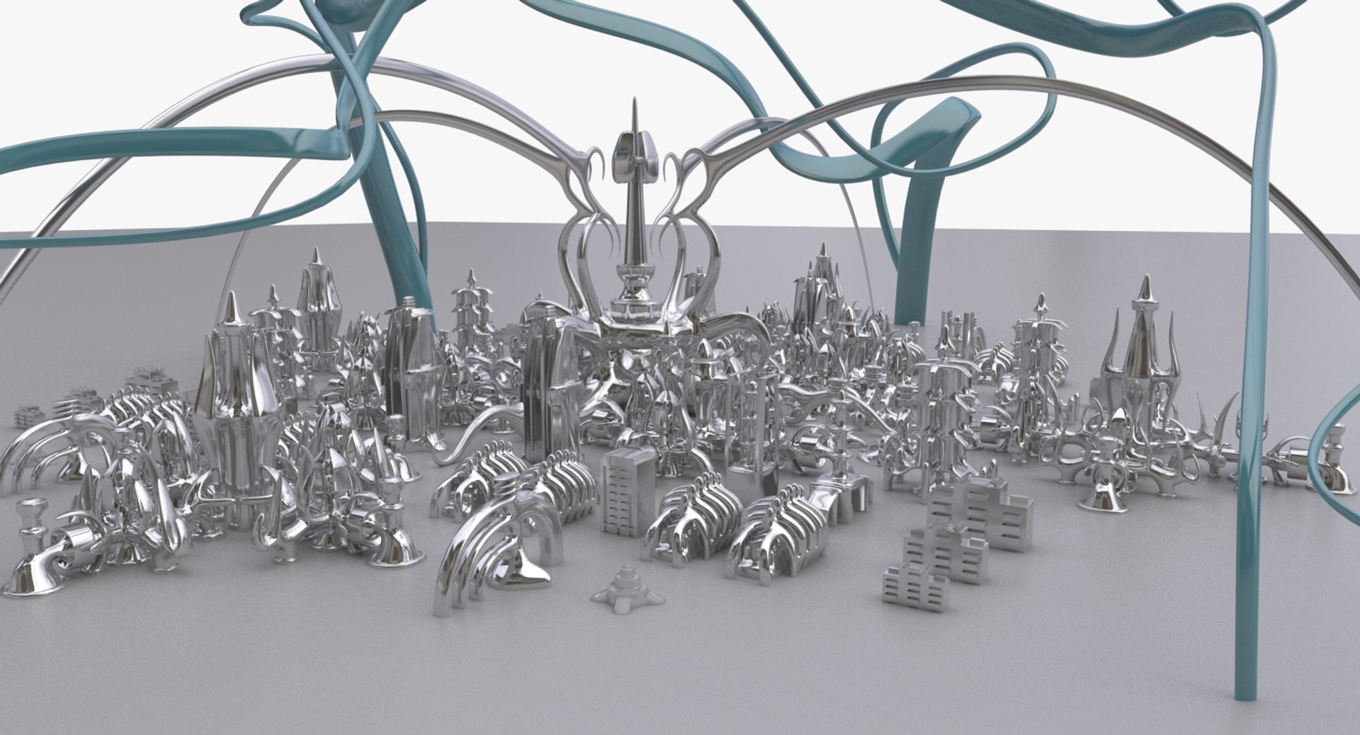 3D Alien Station - TurboSquid 1231907