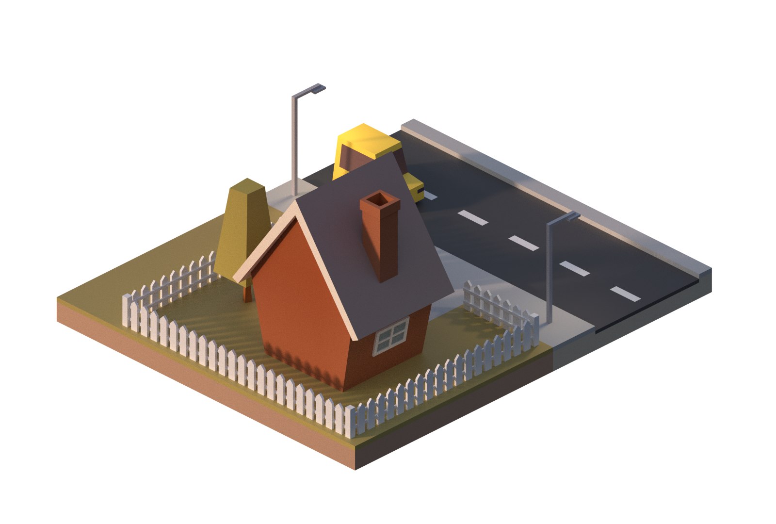 3D Isographic House - TurboSquid 1500344