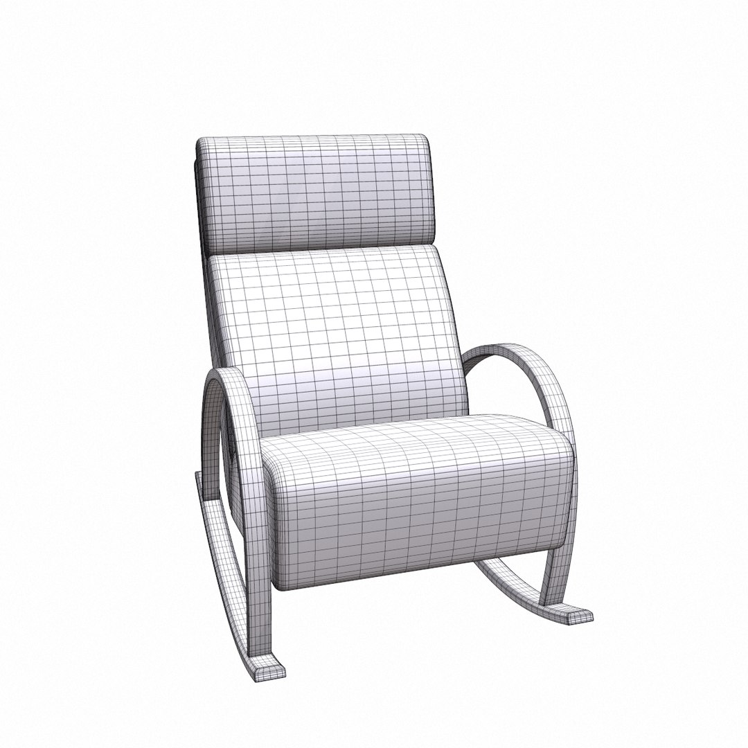 3D Model Rocking Chair Collection 02 - TurboSquid 2123332
