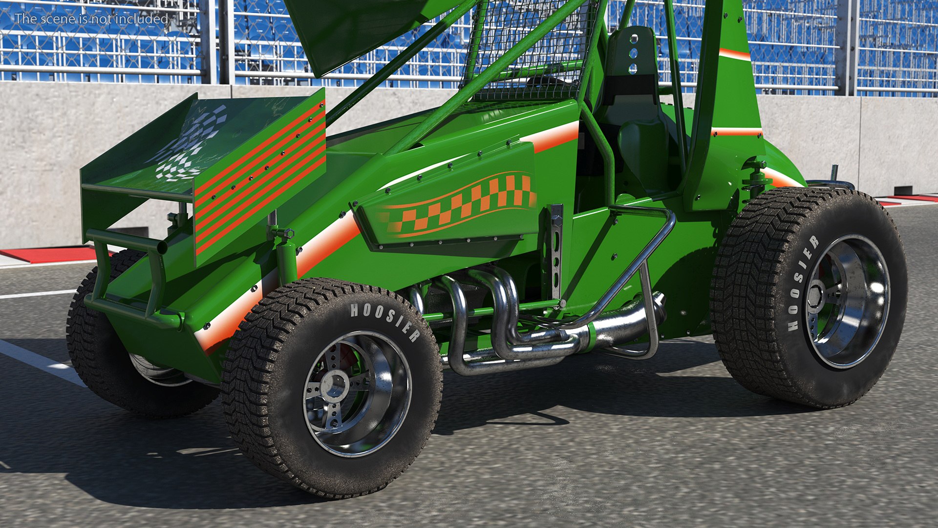 3D American Sprint Car - TurboSquid 2206560