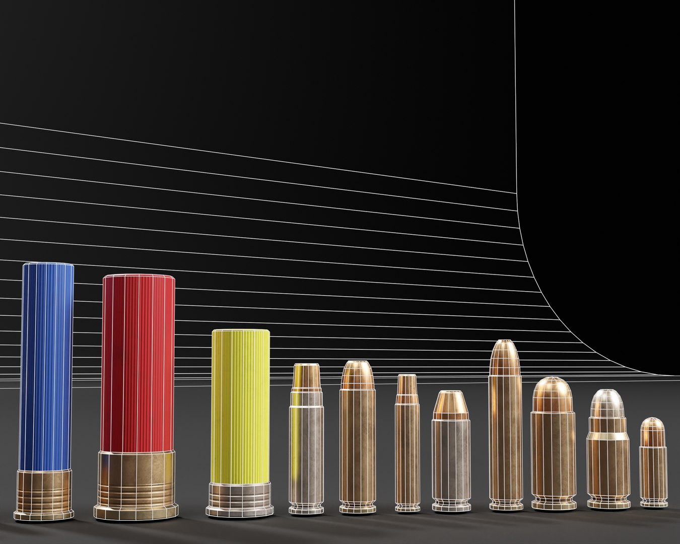 3D Bullets Pack - TurboSquid 2414189