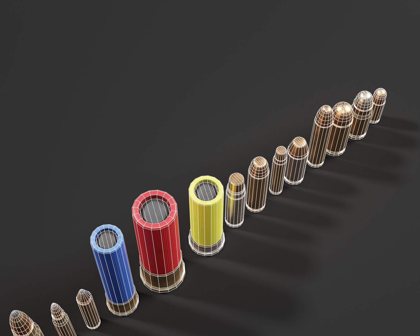 3D Bullets Pack - TurboSquid 2414189