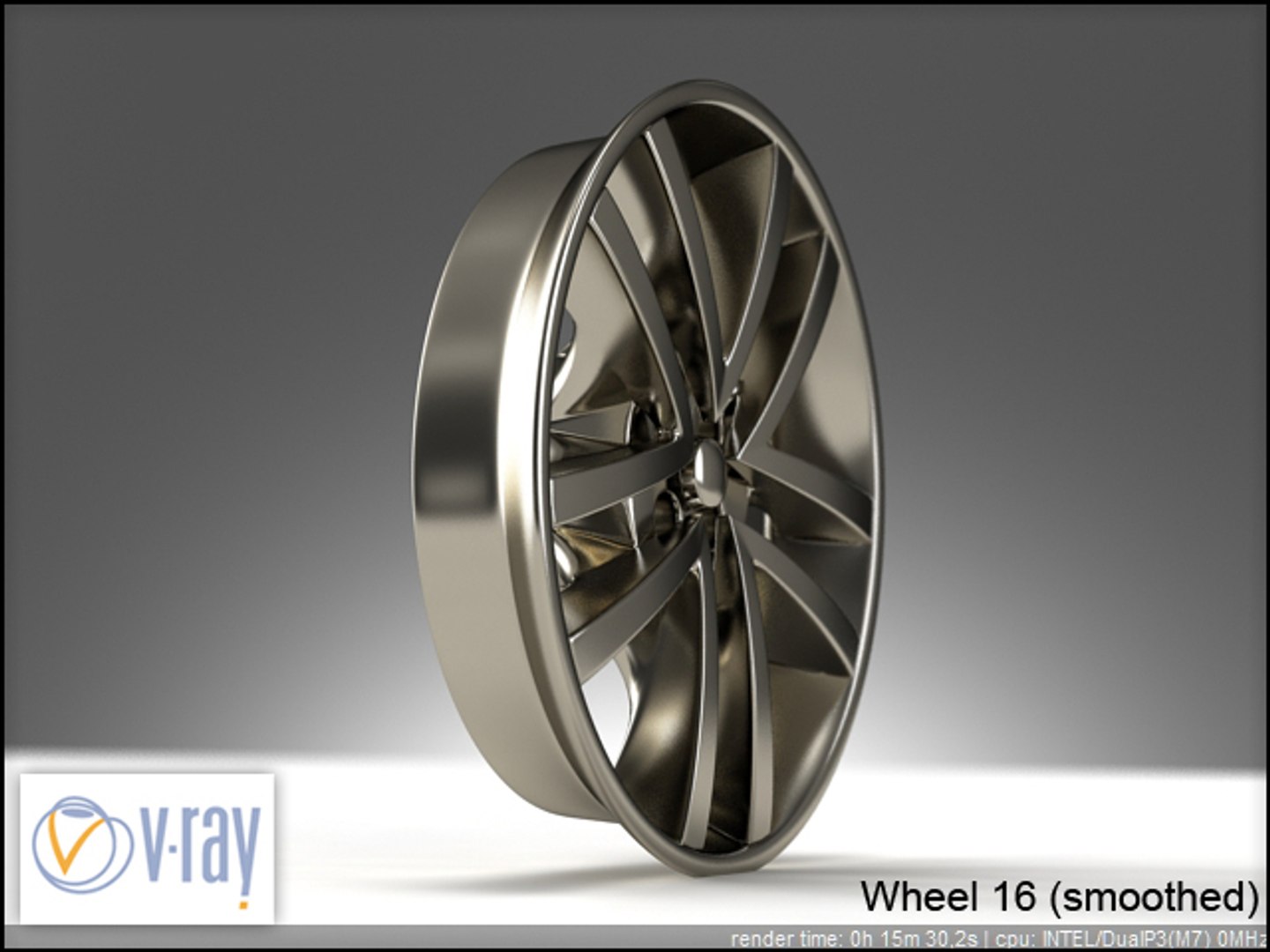 Wheel 16 3d Model