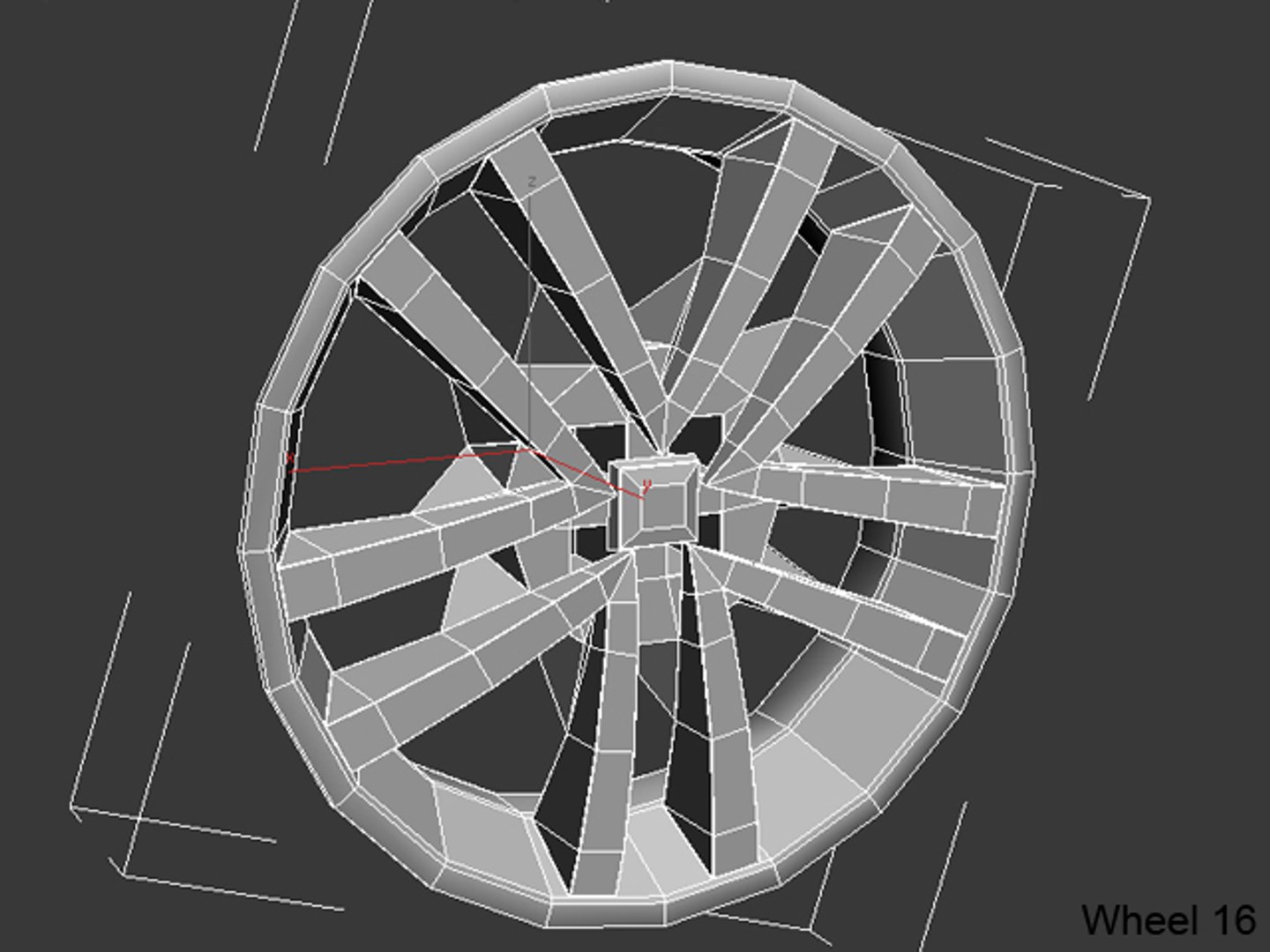 Wheel 16 3d Model