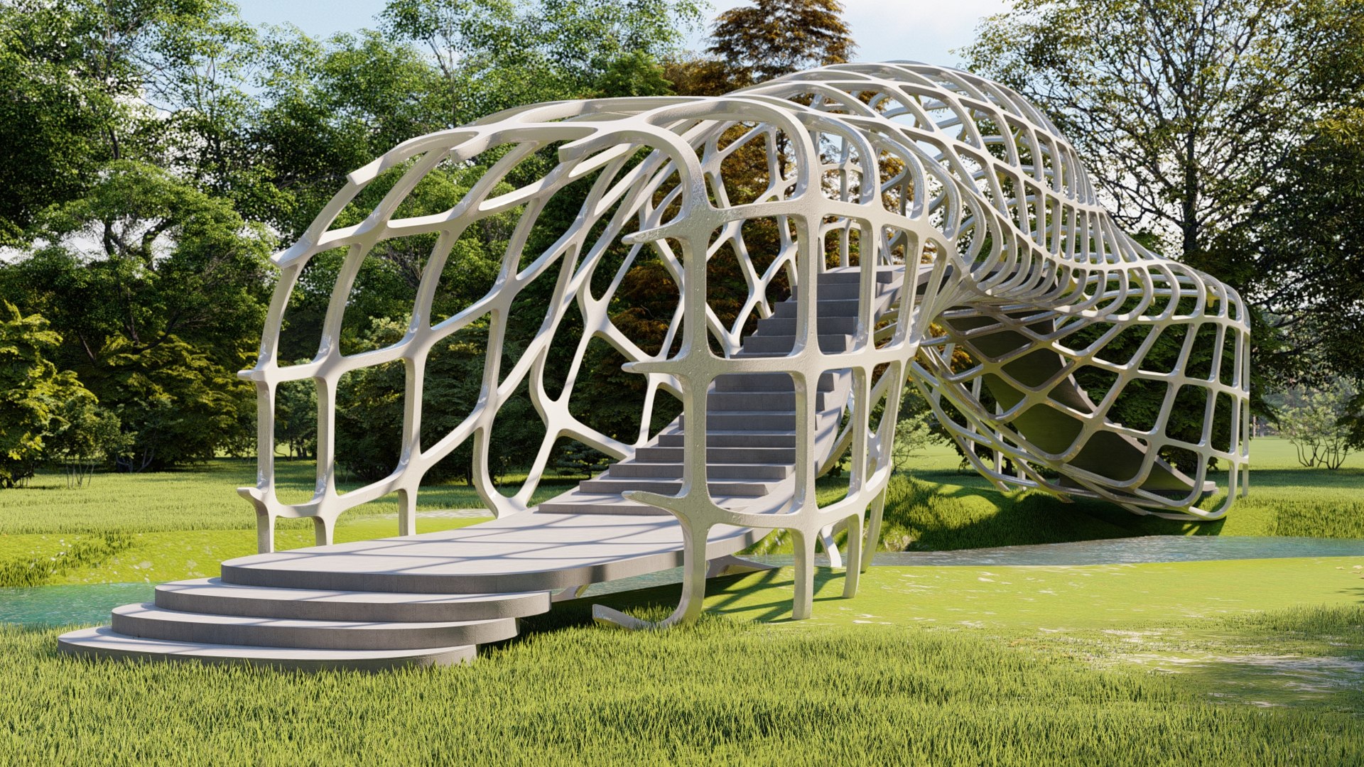 Future Bridge Model - TurboSquid 1892097