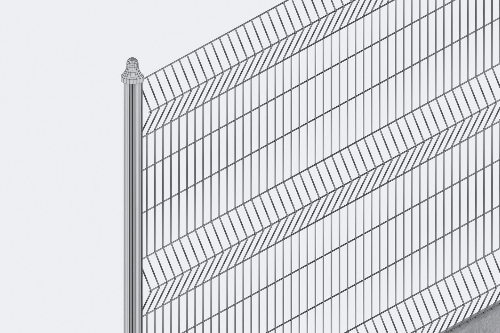 Wire Fence 3D Model - TurboSquid 2327003